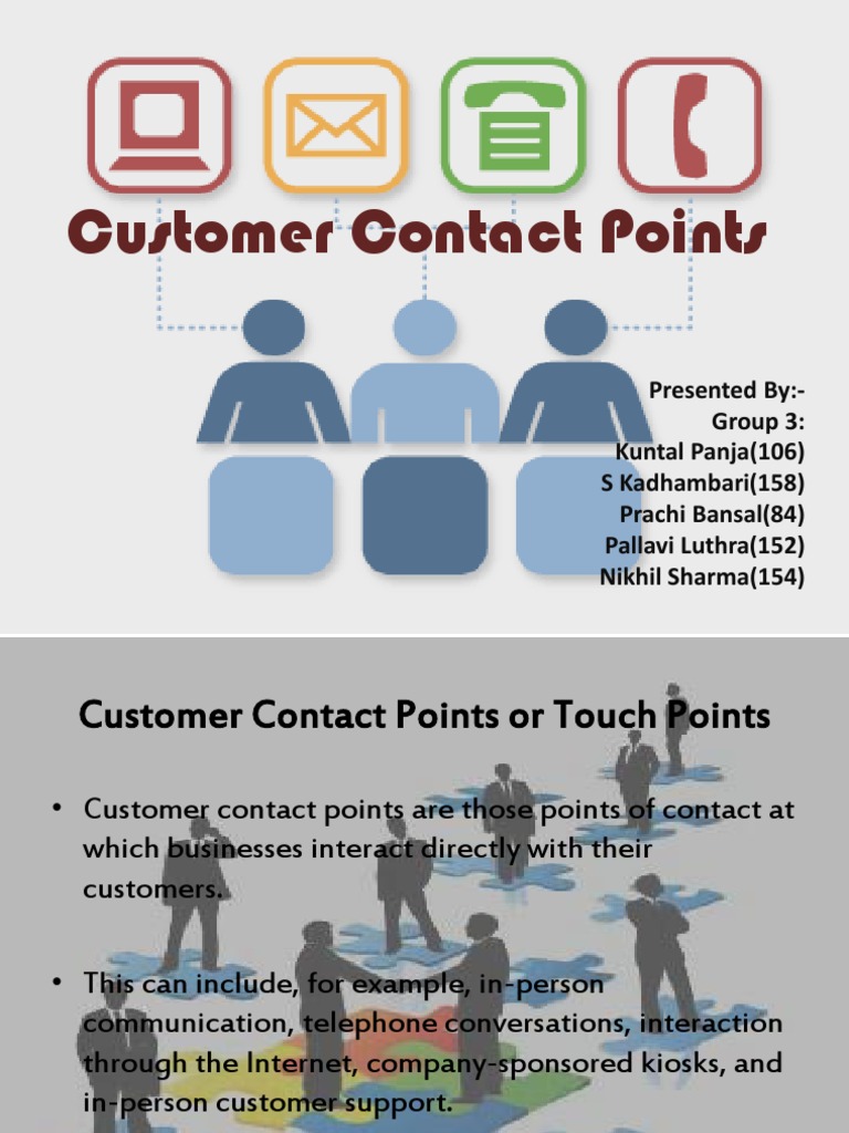 Customer Contact Points | PDF | Business Economics | Business