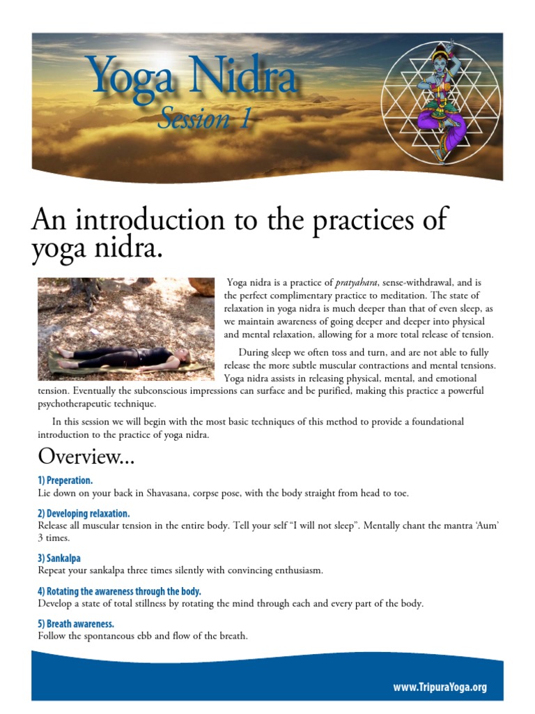 Introduction to Yoga Nidra Practices | PDF | Career & Growth | Self ...