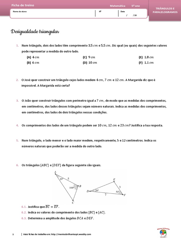 TP Desigualdade Triangular | PDF