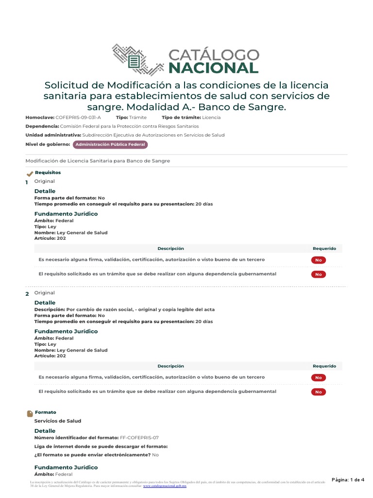 Trámite 62819 Homoclave COFEPRIS-09-031-A | PDF