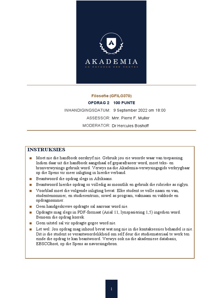 GFILO370 Opdrag 2 | PDF