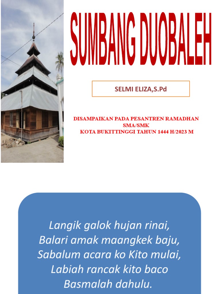 sumbang duo baleh rev | PDF
