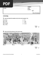 Tiger 3 Unit 5 Test STANDARD | PDF