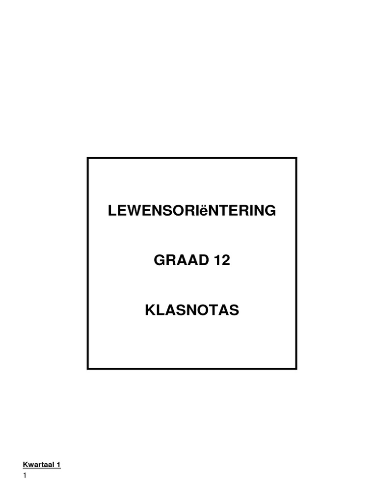 LO Graad 12 | PDF
