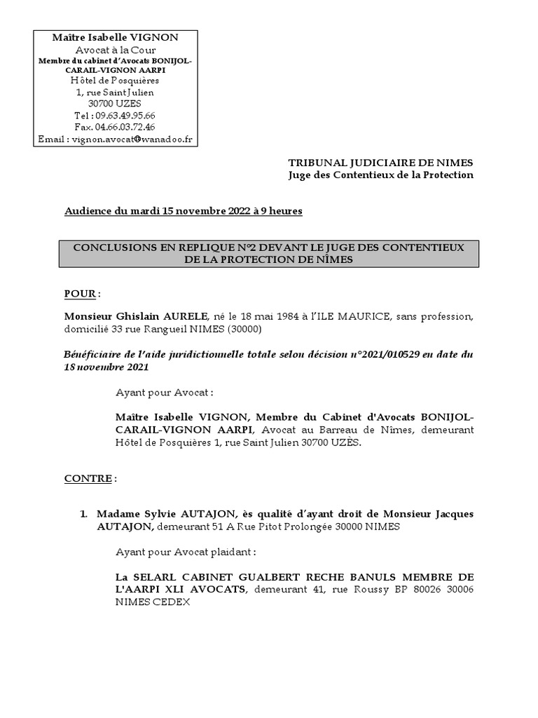 Conclusions En Réplique N°2 Pdf