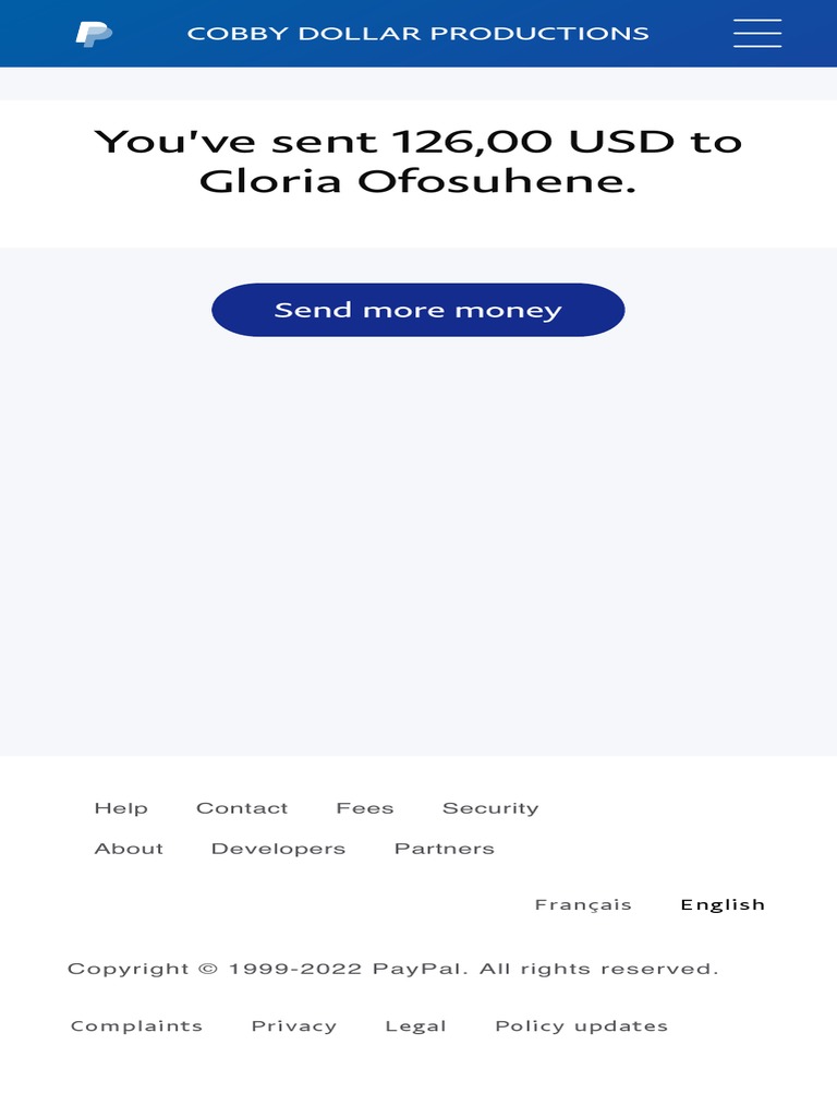 PayPal Send Money Success | PDF