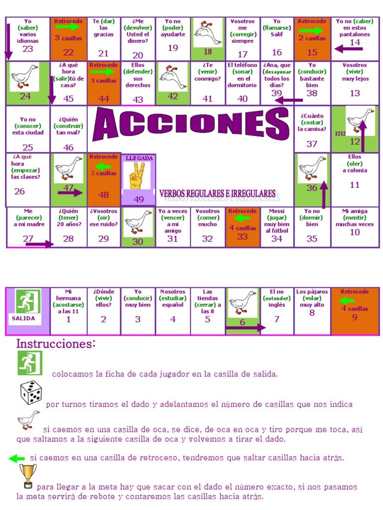 Plantilla Editable Juego de la Oca PDF | PDF