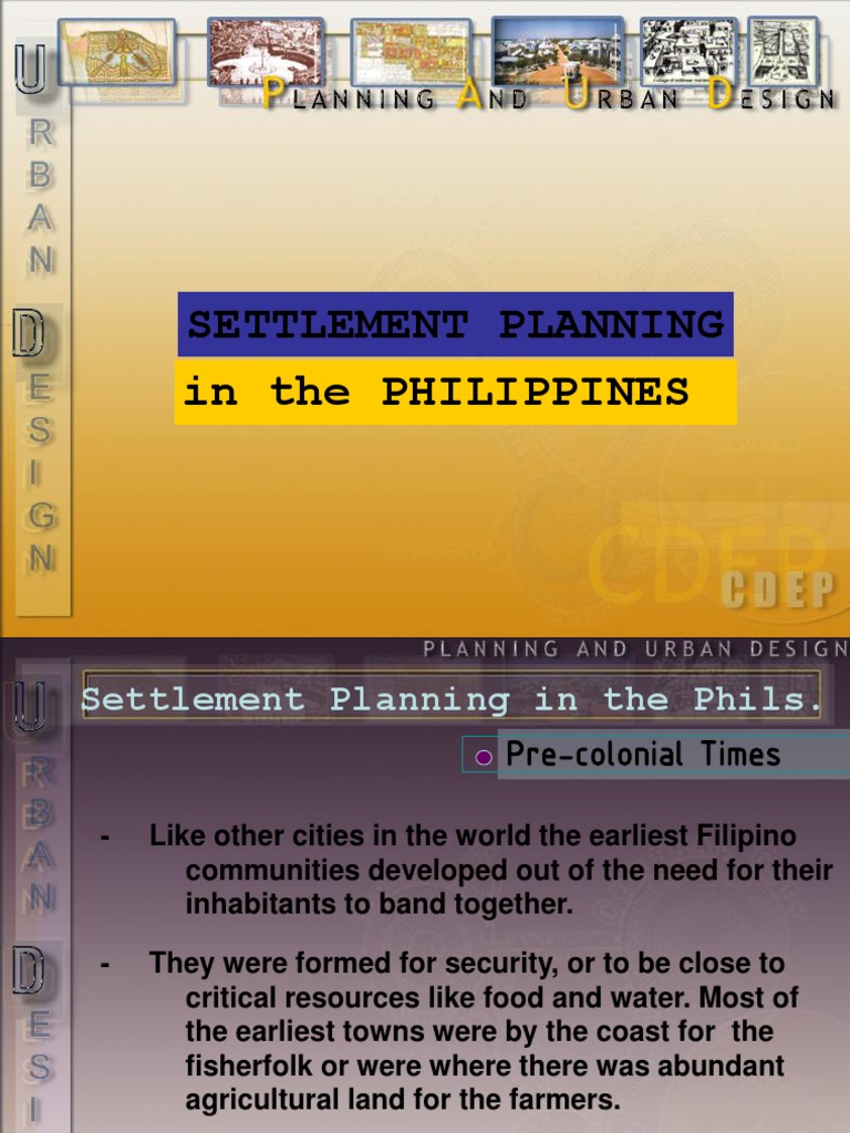 In The Philippines Settlement Planning | PDF | Manila | Metro Manila