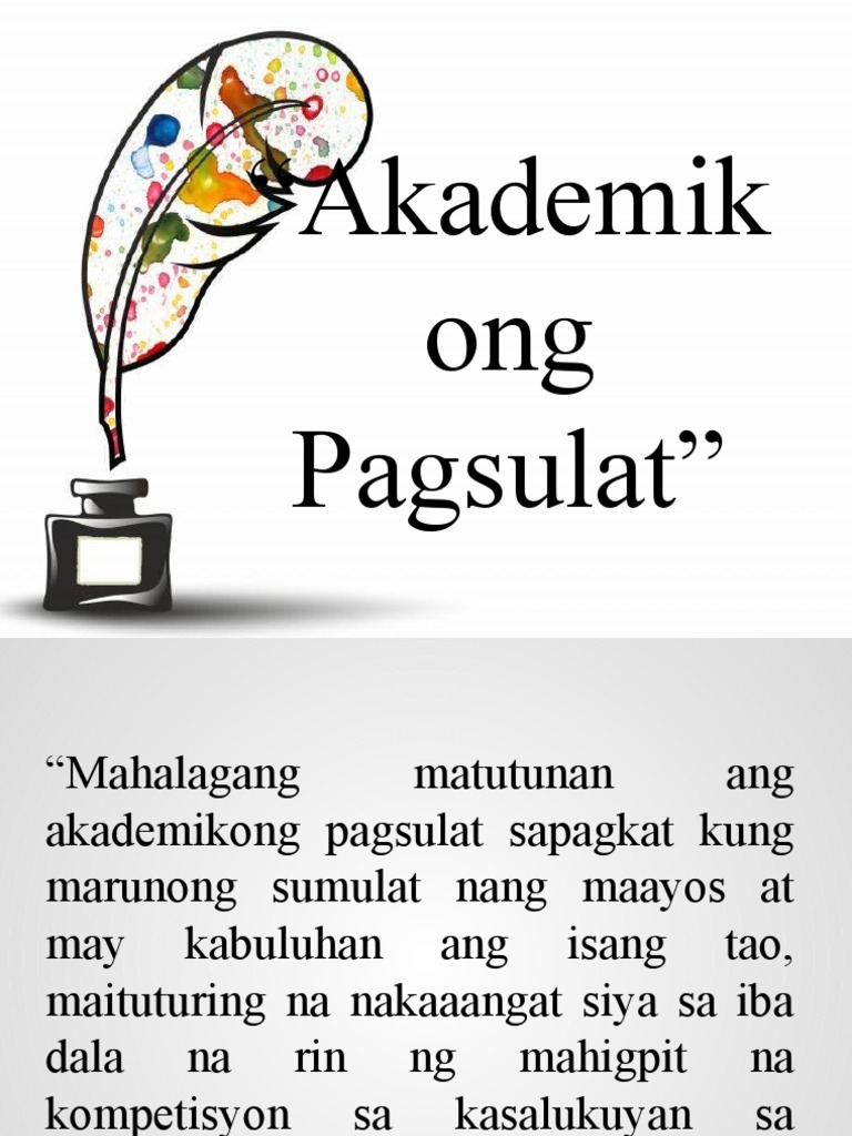 Akademikong Pagsulat | PDF