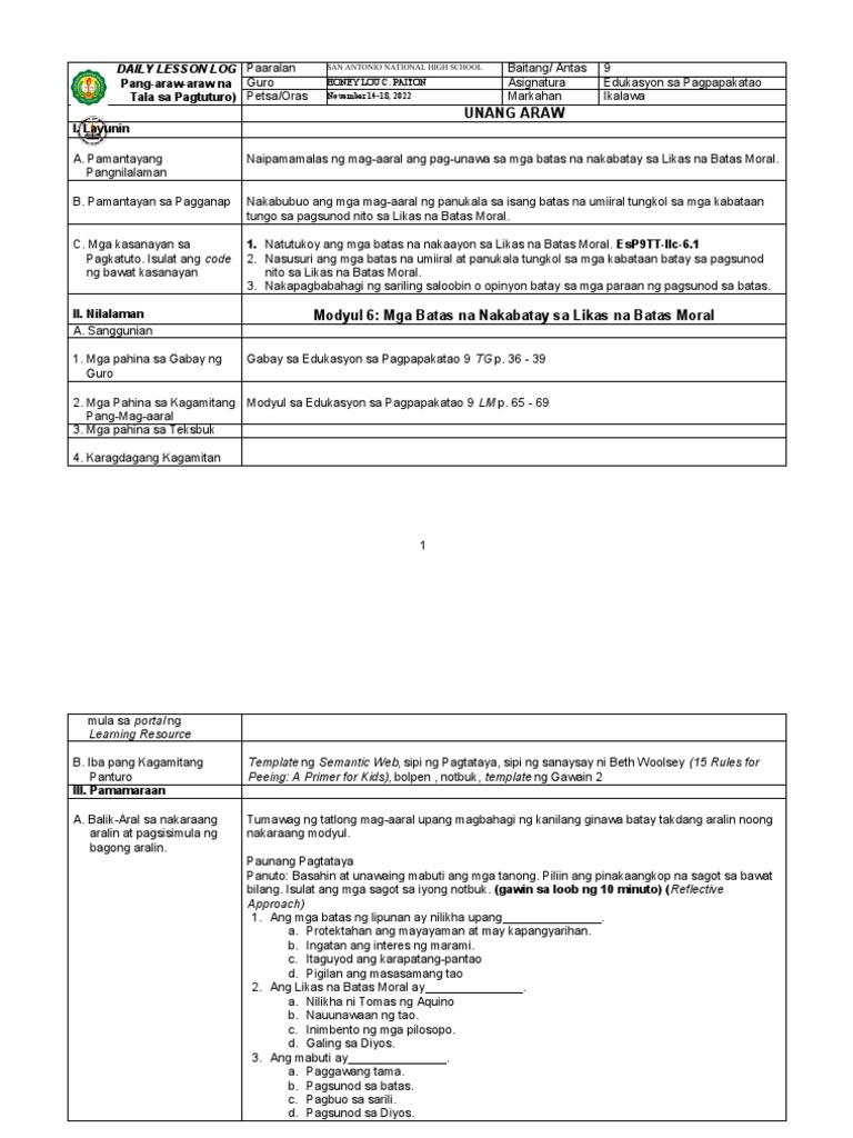 EsP DLL 9 Mod6 | PDF