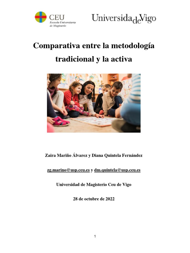 Comparativa Entre Metodologías | PDF | Enseñando | Aprendizaje