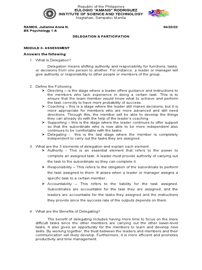 Module 3 Assessment NSTP 2 | PDF | Accountability | Psychology