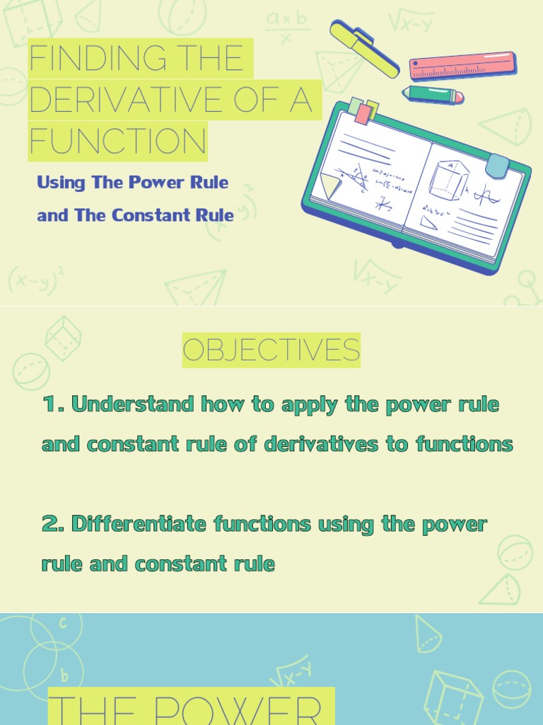 Basic Calculus - The Power and Constant Rule | PDF