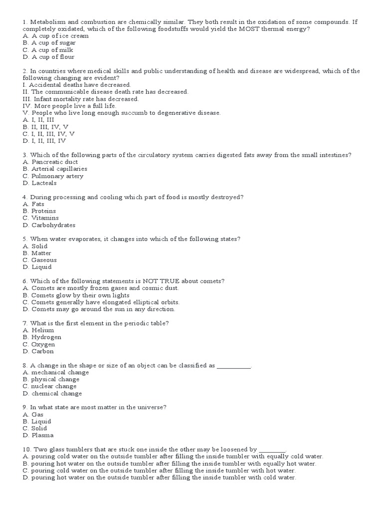 Science LET Reviewer Questions and Answers | PDF | Moon | Earth