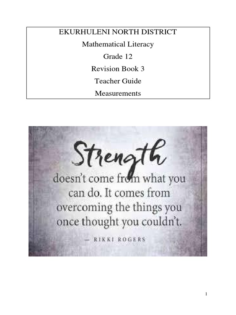 Measurement Book 3 Learner Book | PDF