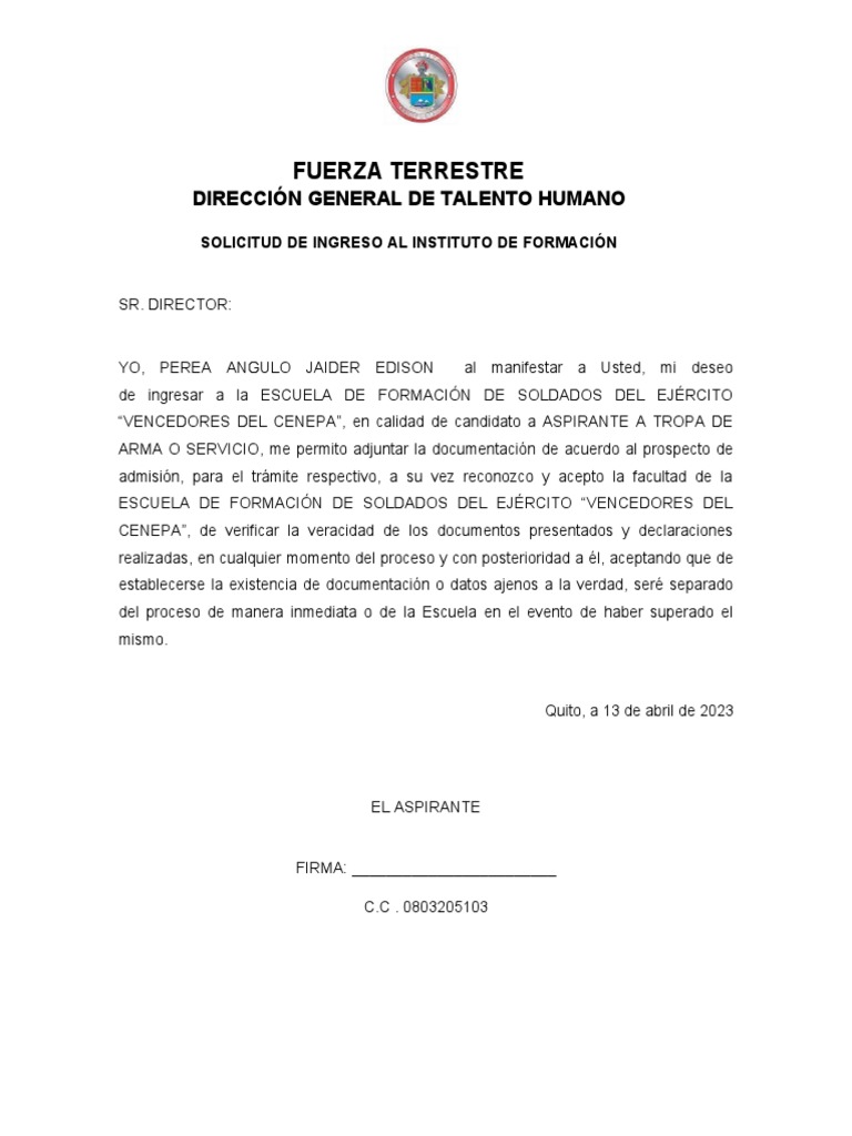Formato Espe | PDF