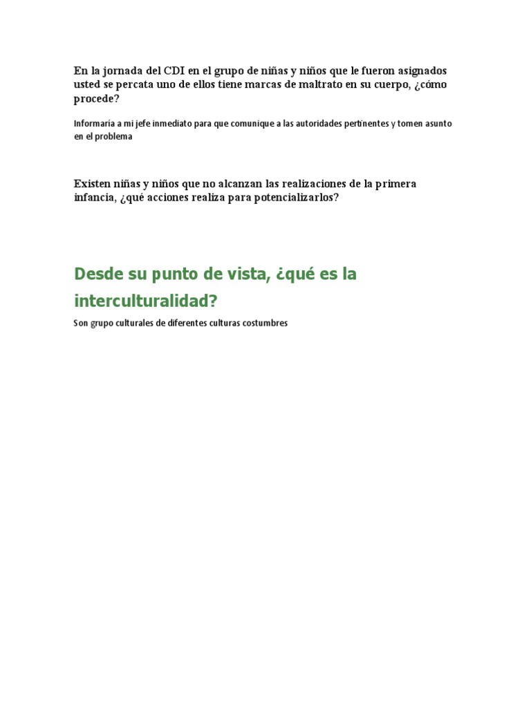 Evaluaciones Cdi | PDF