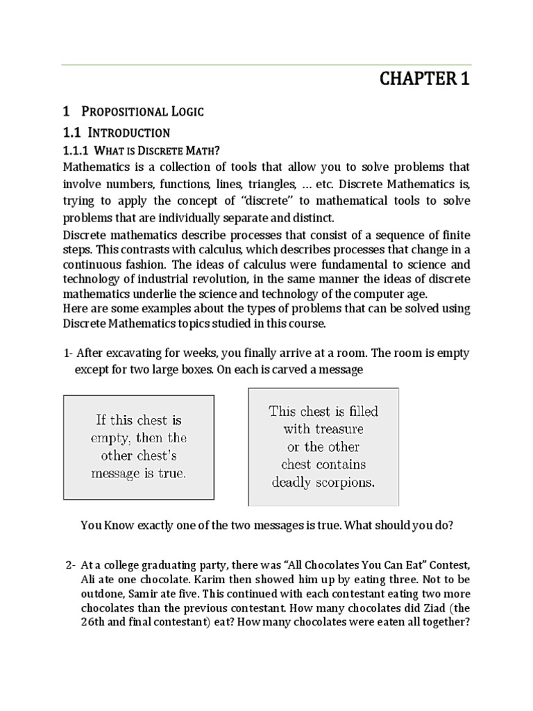 Propositional Logic | PDF | Mathematical Proof | Discrete Mathematics Propositional Logic | PDF | Mathematical Proof | Discrete Mathematics