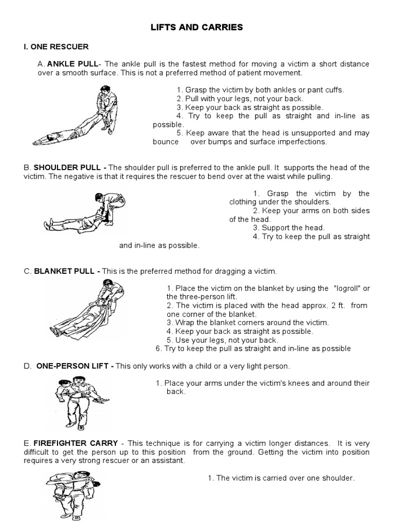 Hand Out Lift Carries 9 10 | PDF