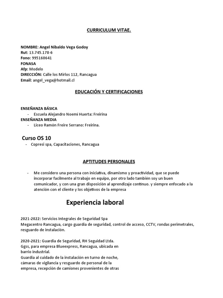 Ficha Curricular | PDF