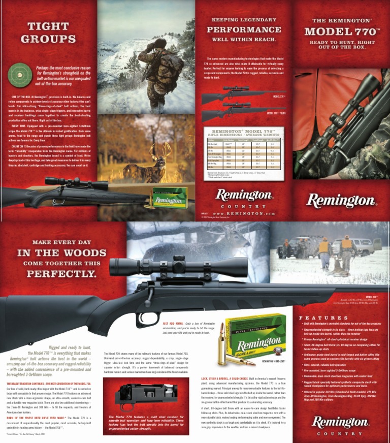 m770 Brochure | PDF | Rifle | Gun Barrel