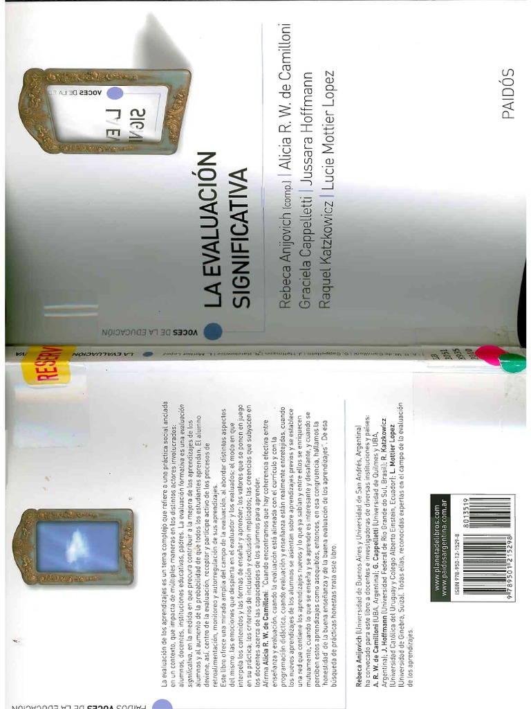 La Evaluación Significativa - Rebeca Anijovich | PDF