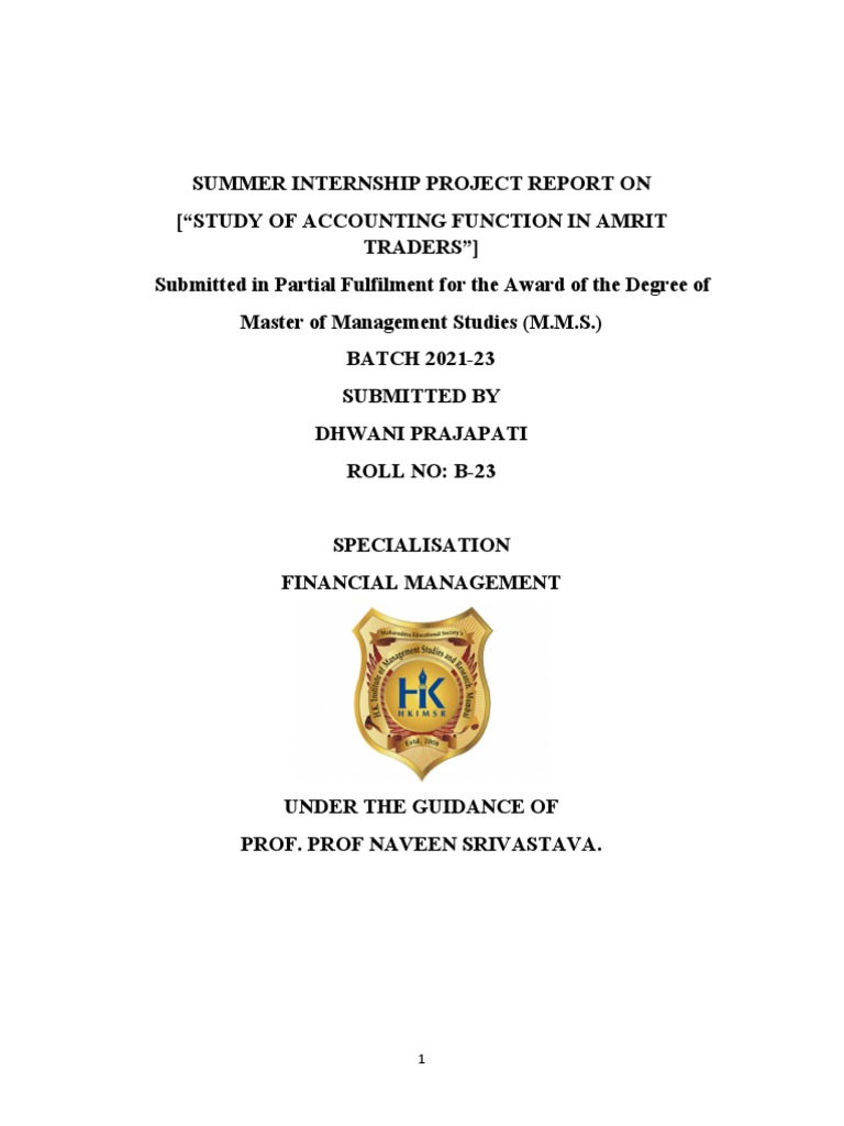 Black Book Summer Internship | PDF | Analytics | Banks