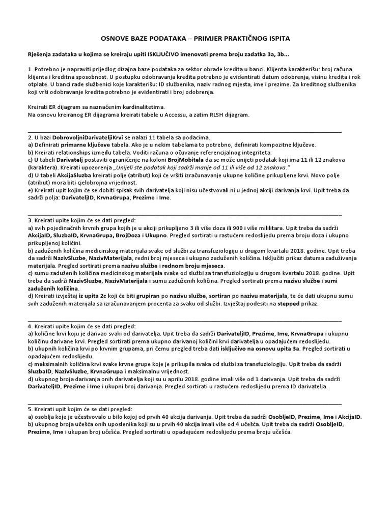 OBP Primjer Ispita | PDF