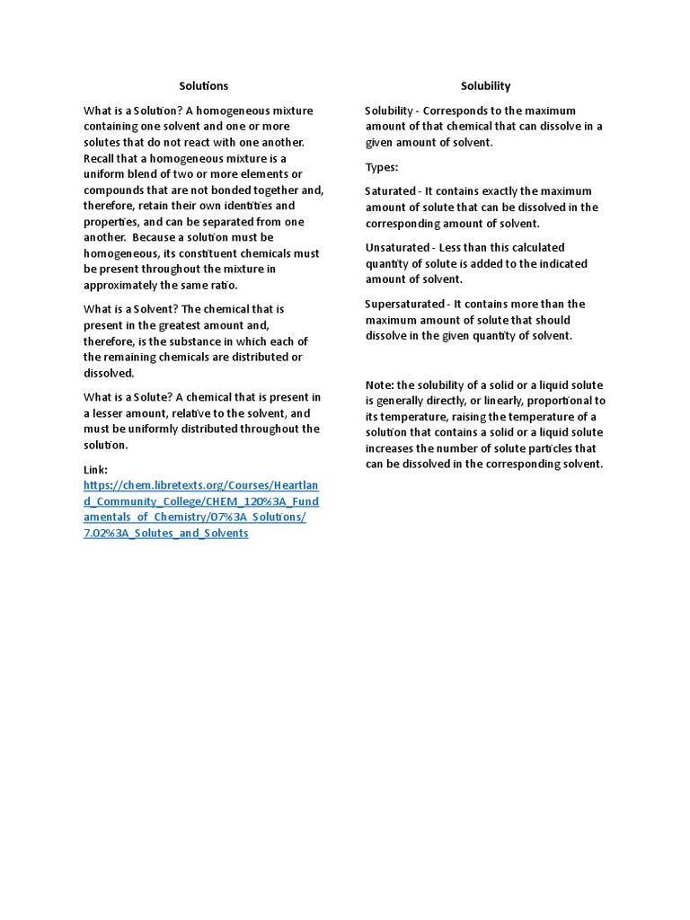 Chemistry | PDF | Concentration | Mixture