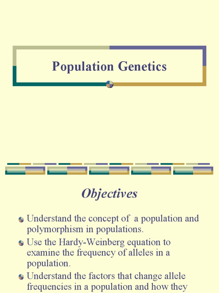 Population Genetics - 1 | PDF