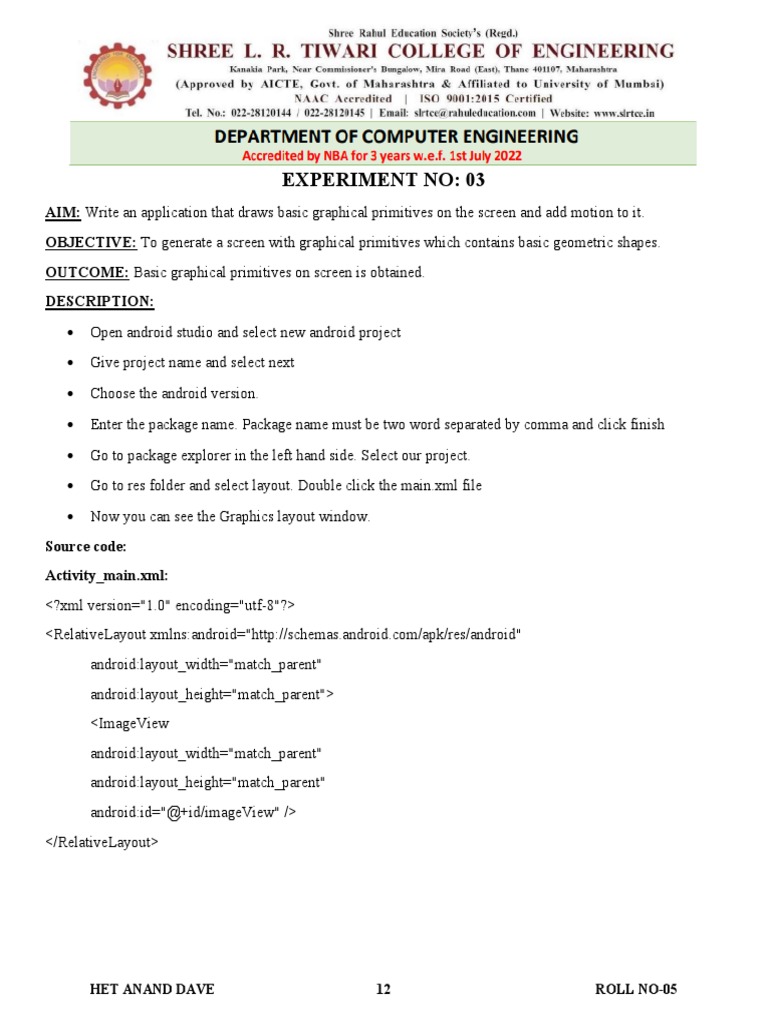 Draw Basic Graphical Primitives Android App | PDF | Android (Operating ...