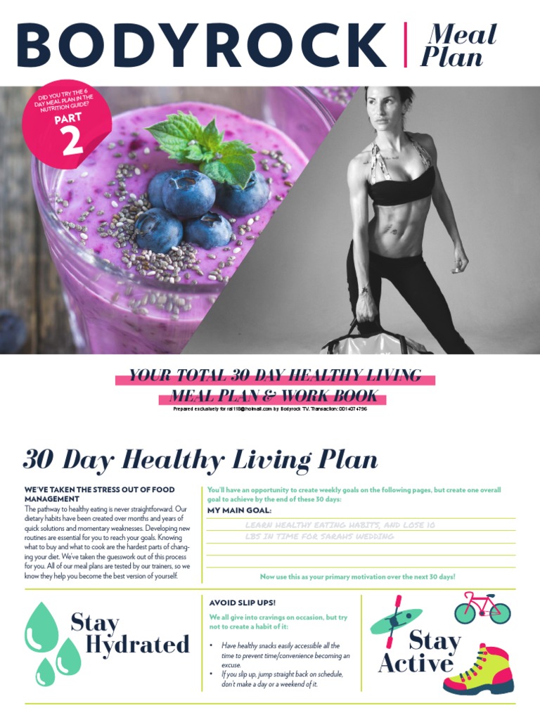 Healthy Living Meal Plan – Healthy Meal Plan – QOSSKE