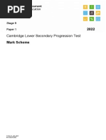 Mathematics Stage 9 Sample Paper 2 Mark Scheme - tcm143-595680 | PDF ...