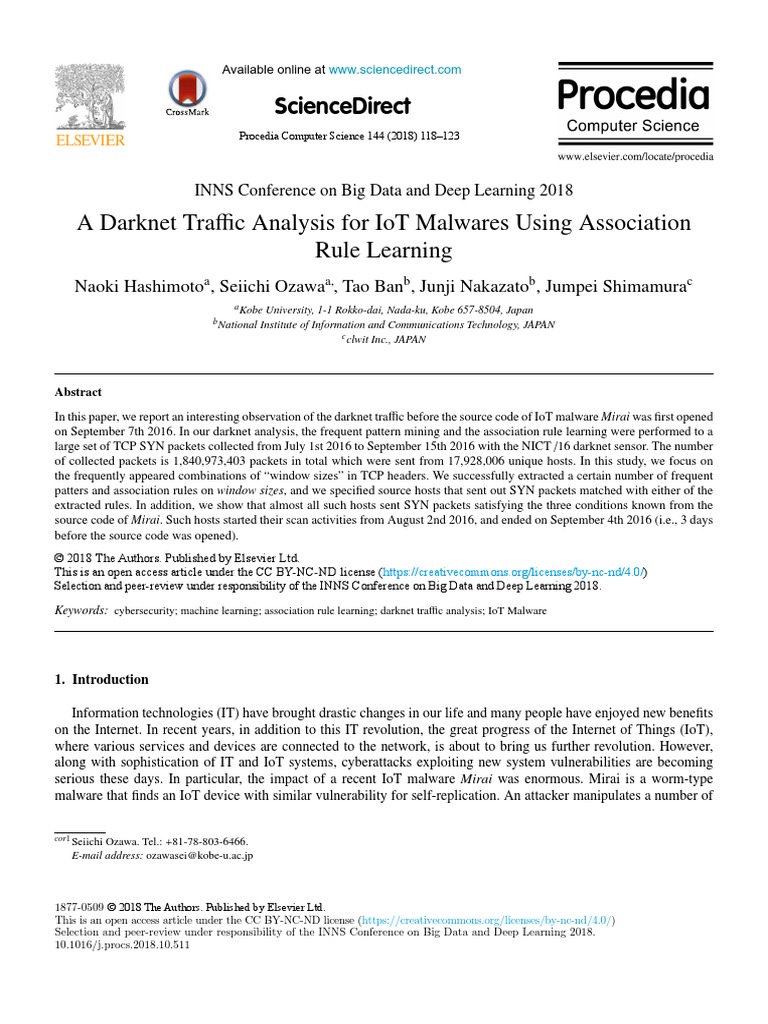 Developing A Machine Learning Model For Real Time Traffic Analysis In