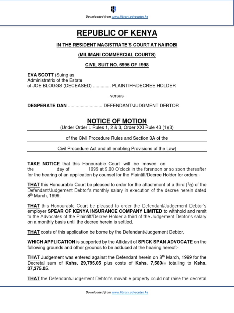 Attachment of Salary | PDF | Legal Procedure | Civil Law (Common Law)