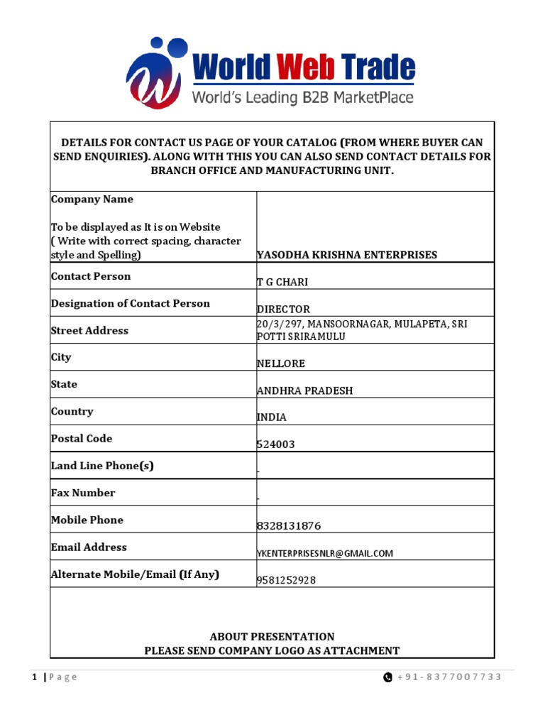 MATERIAL SHEET of T.G Chari | PDF
