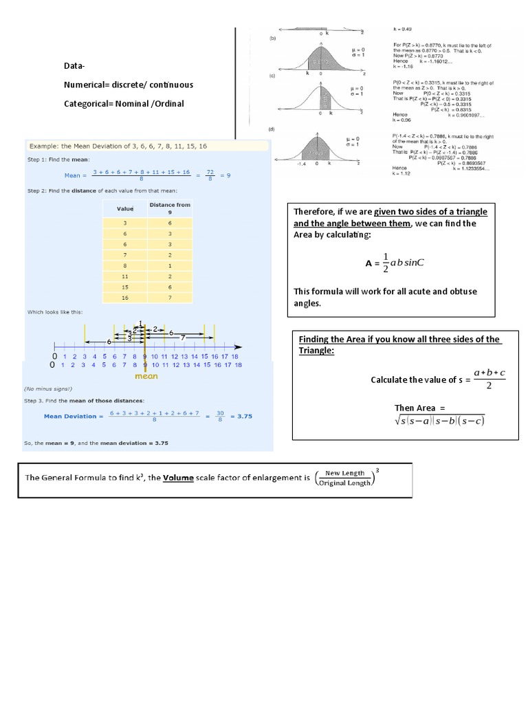 Triangle Area Calculation Methods | PDF