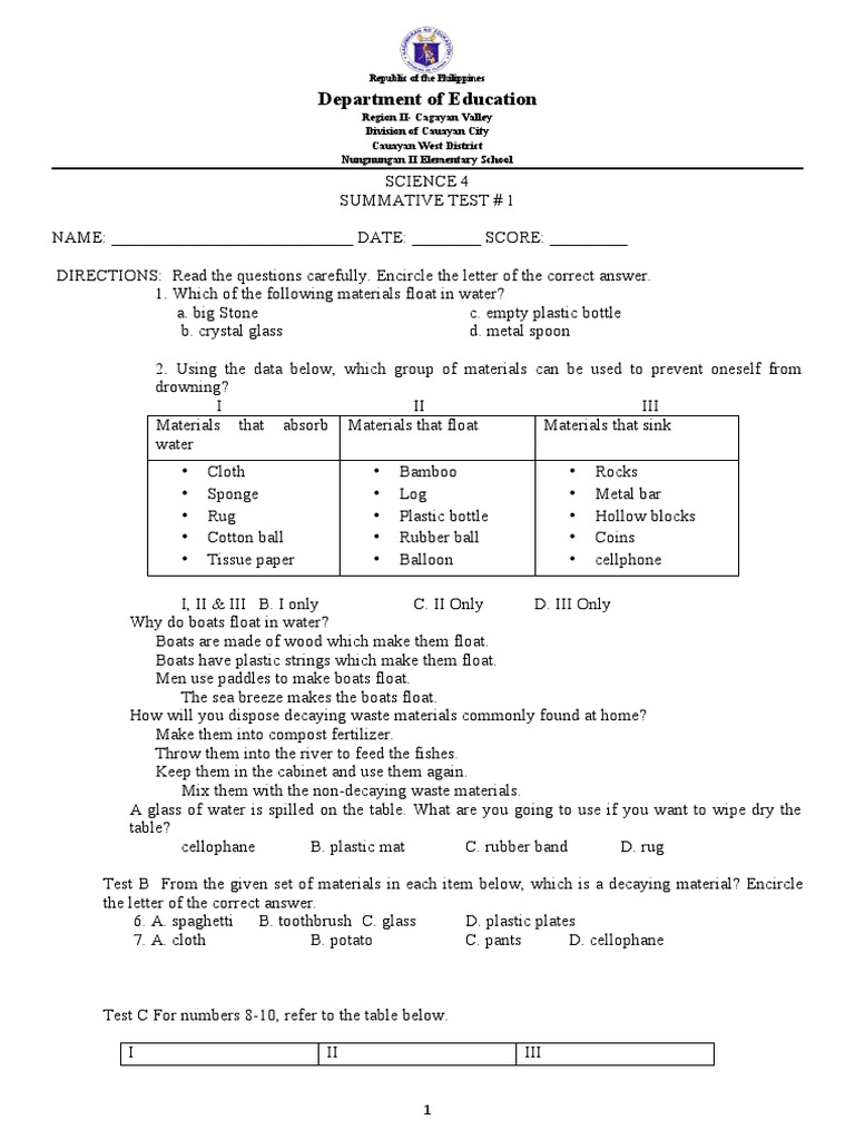 Waste Management and Recycling Quiz | PDF | Waste | Waste Management