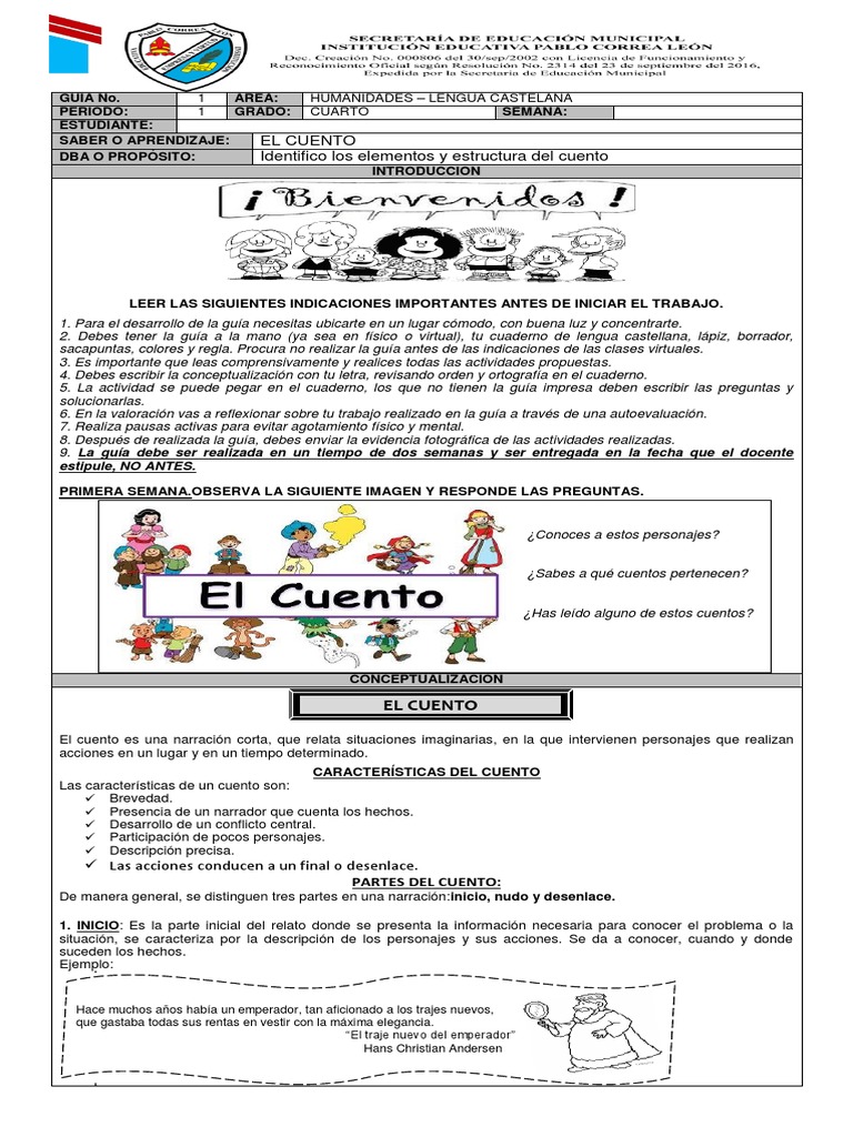 Guía # 1 Cuarto | PDF