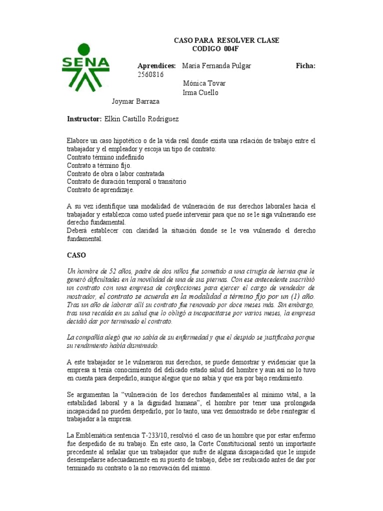 Caso para Resolver Clase-Cpl16 | PDF | Crecimiento personal y profesional