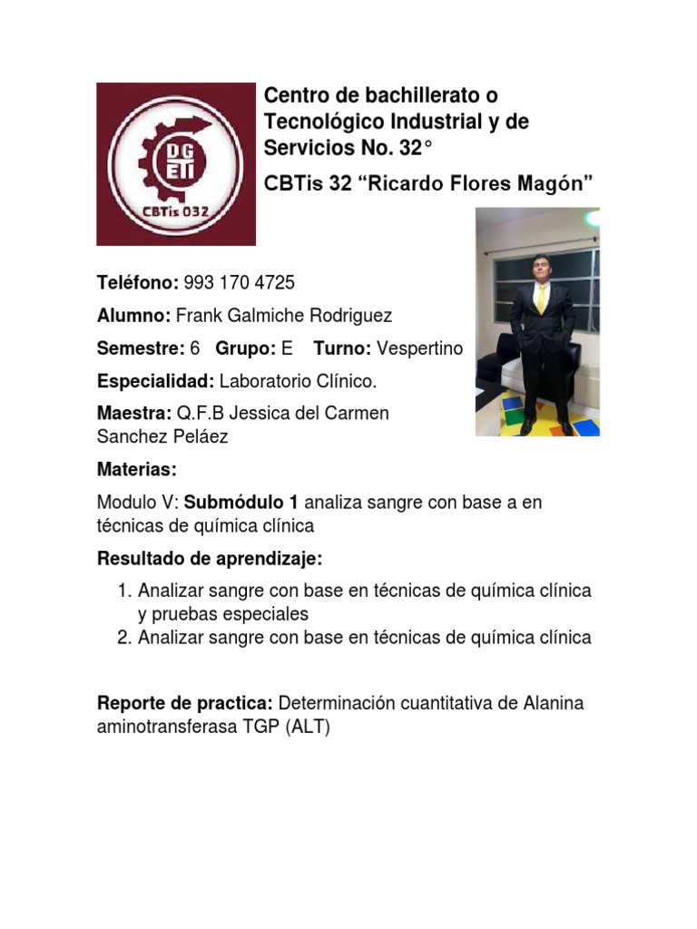 Centro de Bachillerato O Tecnológico Industrial Y de Servicios No. 32 ...