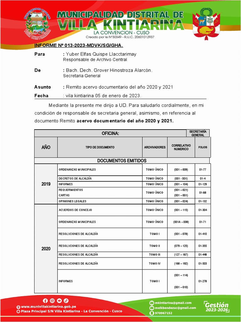 Acervo Documentario 2020-2021 Remitido | PDF