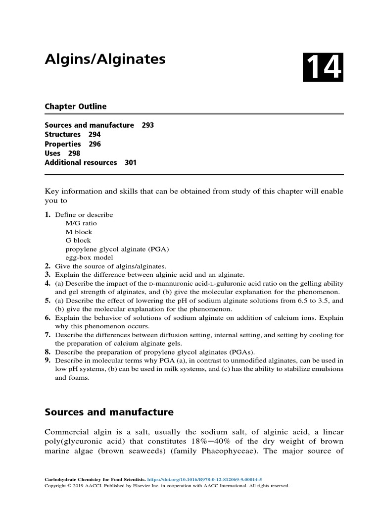 Alginates | PDF