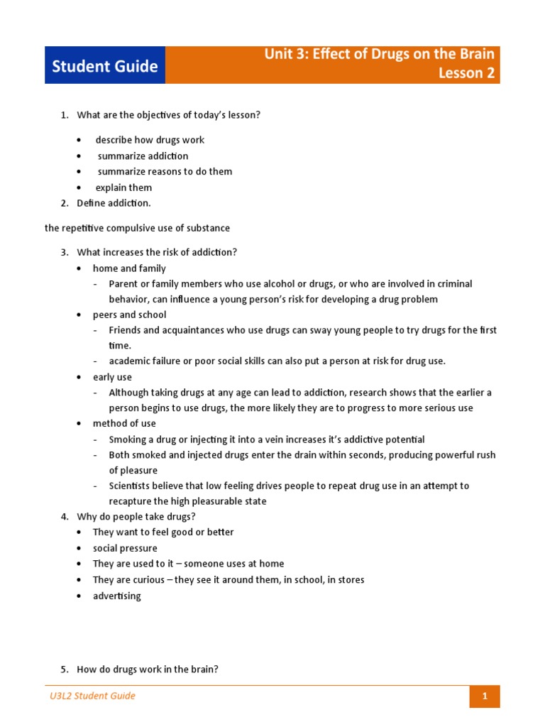 U3L2 Student Guide | PDF