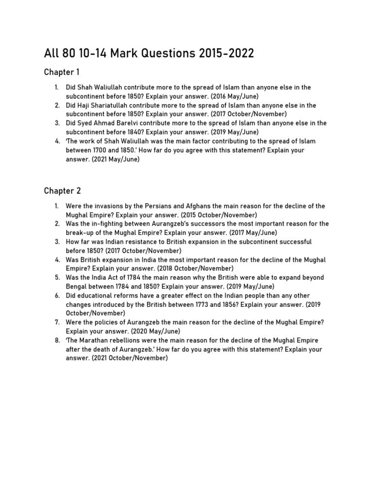 All 14 Mark Questions 0448/01 From 2015 | PDF All 14 Mark Questions 0448/01 From 2015 | PDF