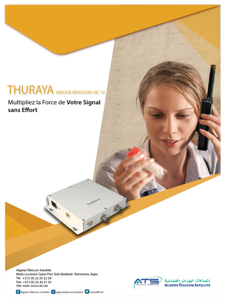 Thuraya Indoor Repeaters MC10 | PDF | Satellite | Télécommunications