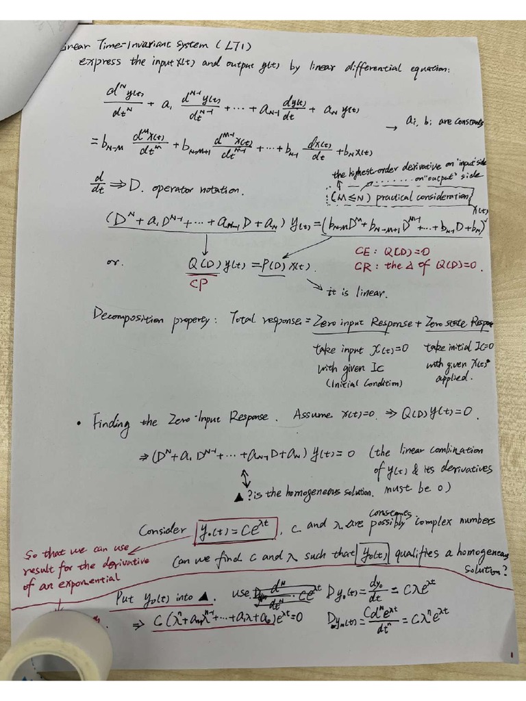 LTI System Notes (Tutorial 3) | PDF