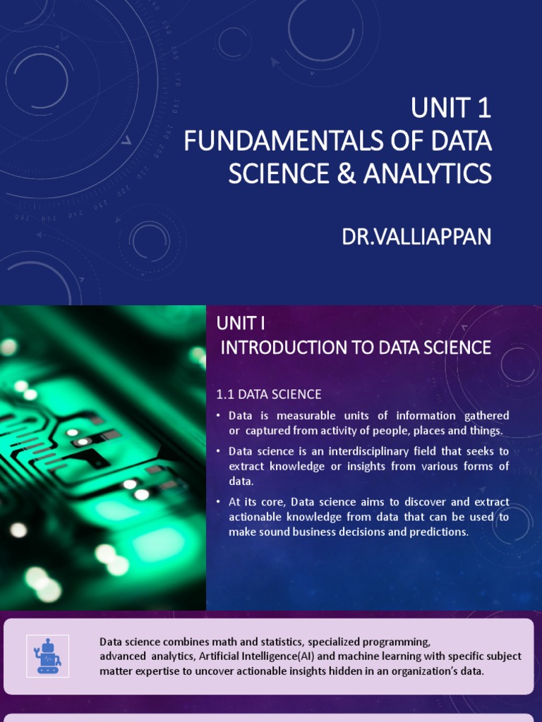 Unit I | PDF | Big Data | Data