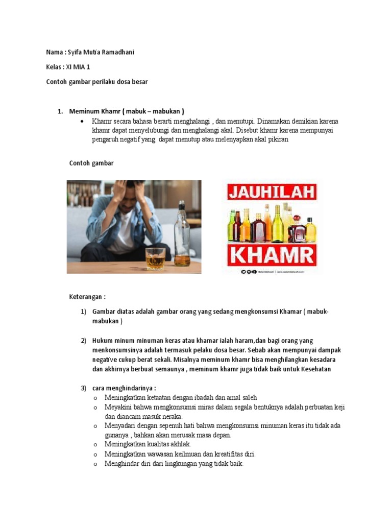 Contoh Dosa Besar dan Cara Menghindarinya | PDF