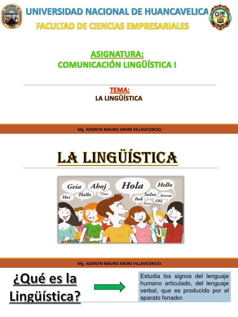 01 - La Linguistica | PDF | Palabra | Fonología